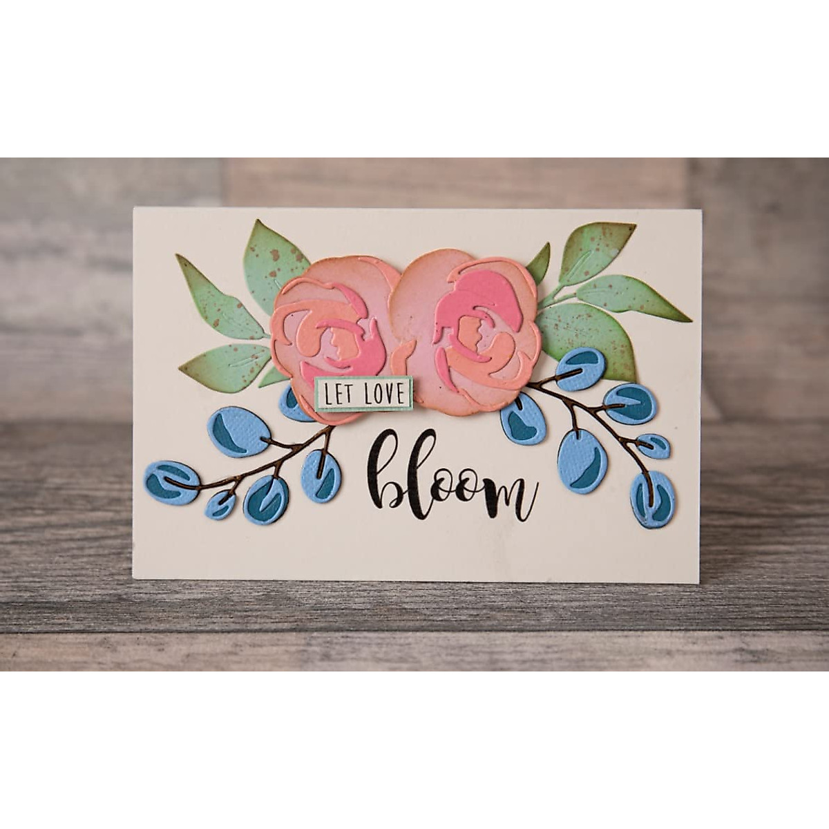 Sizzix Thinlits Die 665208 Bloom Colorize by Tim Holtz 17 Pack, Multicolor