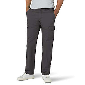 Lee Men's Extreme Motion Twill Cargo Pant Charcoal 38W x 32L