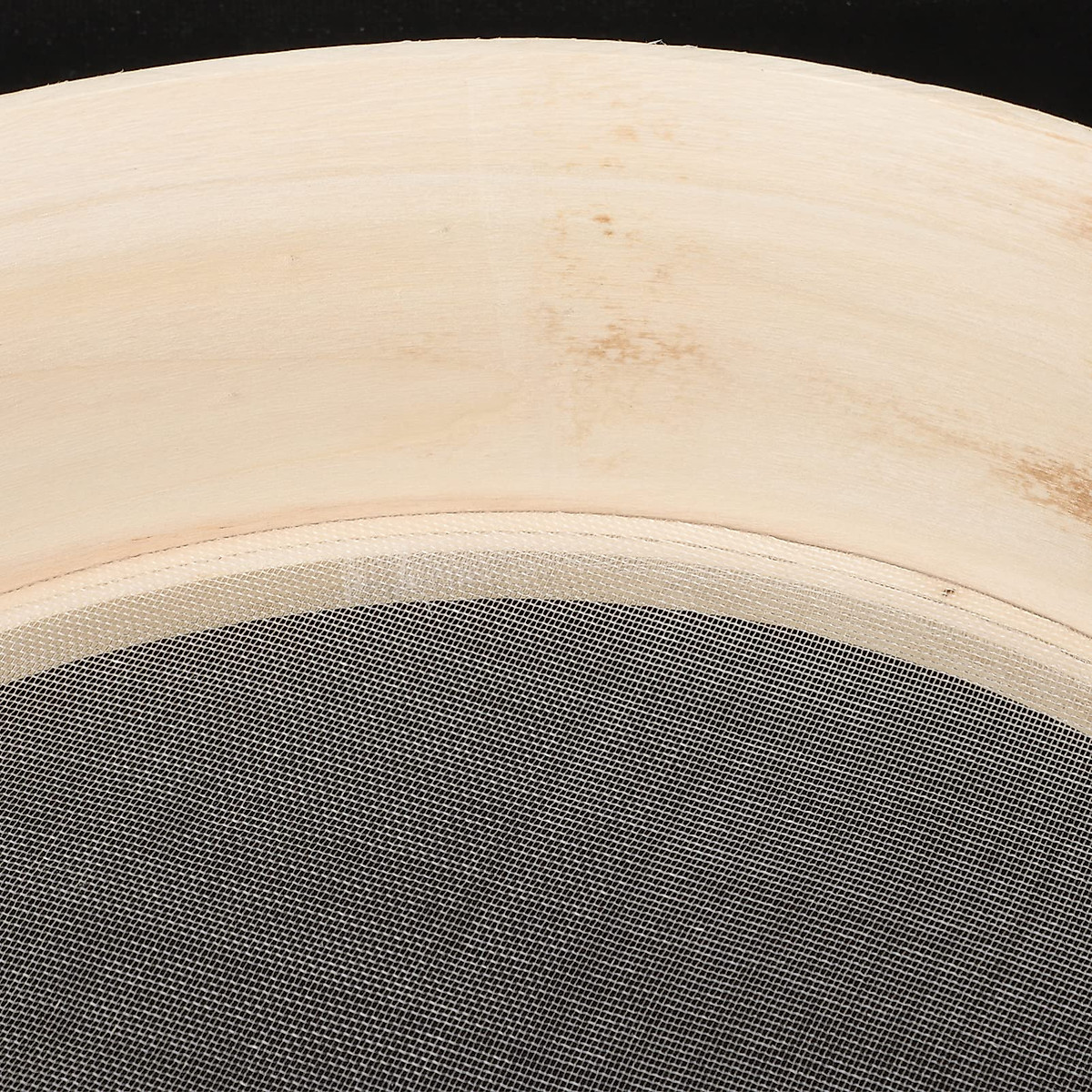 HANABASS Household Flour Sifter Handheld Sieve Wooden Flour Strainer Sieve Baking Tool