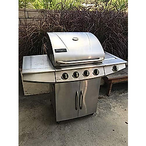 Grill Replacement Parts for Charmglow 720-0304, Nexgrill 720-0304 Gas Grills, Grill Heat Plate Shield Flame Tamer, Grill Burner Replacement for Charmglow 4-Burner Grill 720-0304, Permasteel Grills