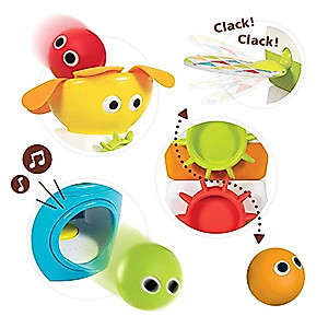 Yookidoo Babies Musical Tumble Ball Stacker Toy. Colorful Sensory Toddlers STEM Enhancing Game. Battery Operated Stacking Tumbling Play. Ages 9 Month Up.