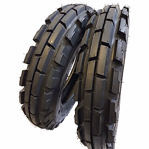 (2 TIRES + 2 TUBES) 7.50-16, 8 PLY ROAD CREW KNK33 Farm Tractor Tires 7.50x16