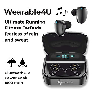 Wearable4U Garmin Venu 2 Plus GPS Multisport Smartwatch, 33 mm with AMOLED Display, Call and Text, Music, Adv HM+FF, Slate Bezel with Black Case Black Earbuds Bundle