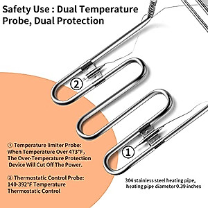 AGKTER Deep Fryer,Commercial Deep Fryer,Electric Deep Fryer with Basket,Stainless Steel Electric Countertop Fryer with Over-Temperature Protection For Restaurant and Home Use 10.5qt 1500W 110V