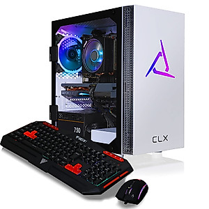 CLX Set Gaming Desktop - AMD Ryzen 9 5900X 3.7GHz 12-Core Processor, 16GB DDR4 Memory, GeForce RTX 3060 12GB GDDR6 Graphics, 500GB SSD, 3TB HDD, WiFi, Windows 11 Home 64-bit,White