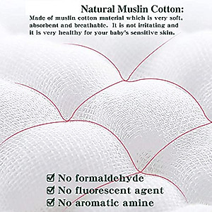 Little Grape Land 1OO% Cotton Muslin Bib 9 Pack, 8 Layers Breathable Adjustable Snaps Fits Babies and Toddlers 0-36 Months, Machine Washable Bib for Boys Girls - Colorful Stars & Stripe