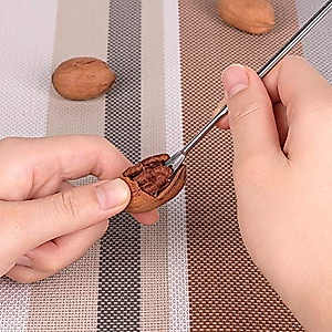 20 Pieces Stainless Steel Seafood Forks Picks- Silver