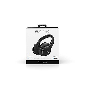 Harman Kardon FLY ANC Wireless Over-Ear Noise-Cancelling Headphones - Black (Renewed)