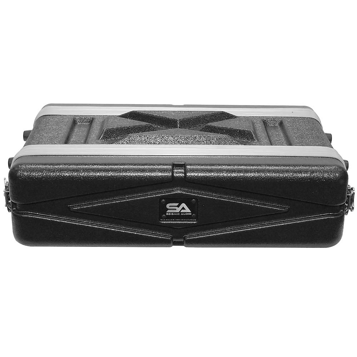 Seismic Audio - SALWR2S - Lightweight 2 Space Compact ABS Rack Case - 2U PA DJ Amp Effects Shallow Rack Case