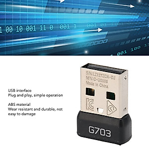 EBTOOLS USB Mouse Receiver for G703 for LIGHTSPEED Wireless Mouse, Wireless 2.4G Technology, Portable Mouse Adapter, Plug and Play, for Gaming Mouse