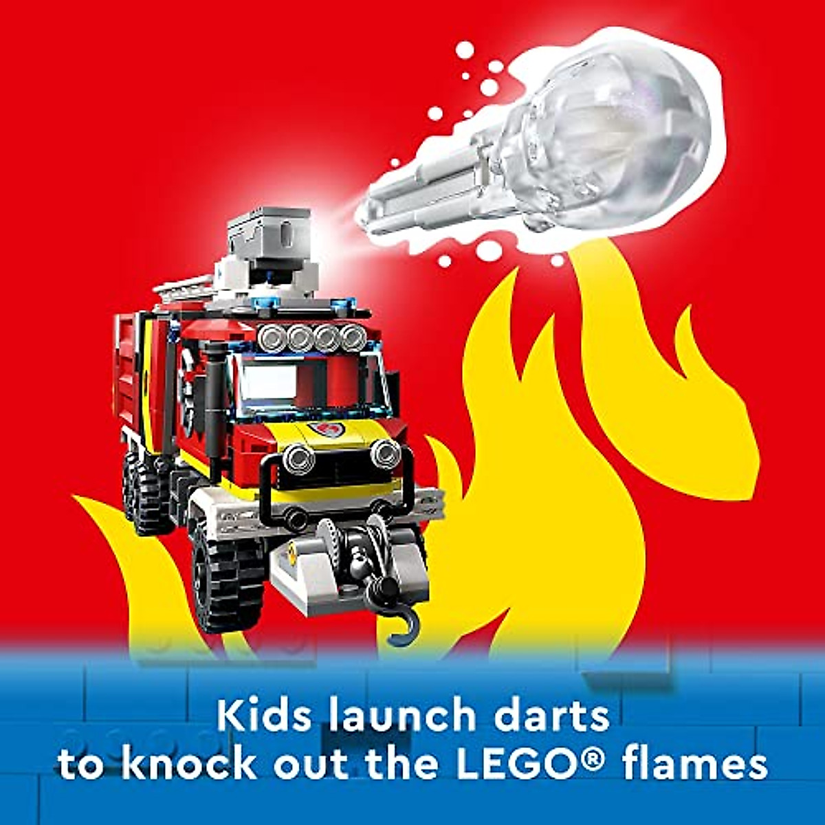 LEGO City Fire Command Unit 60374, Rescue Fire Engine Toy Set, Ultramodern Truck with Land and Air Drones, Emergency Vehicle Toys for Kids Ages 6 Plus