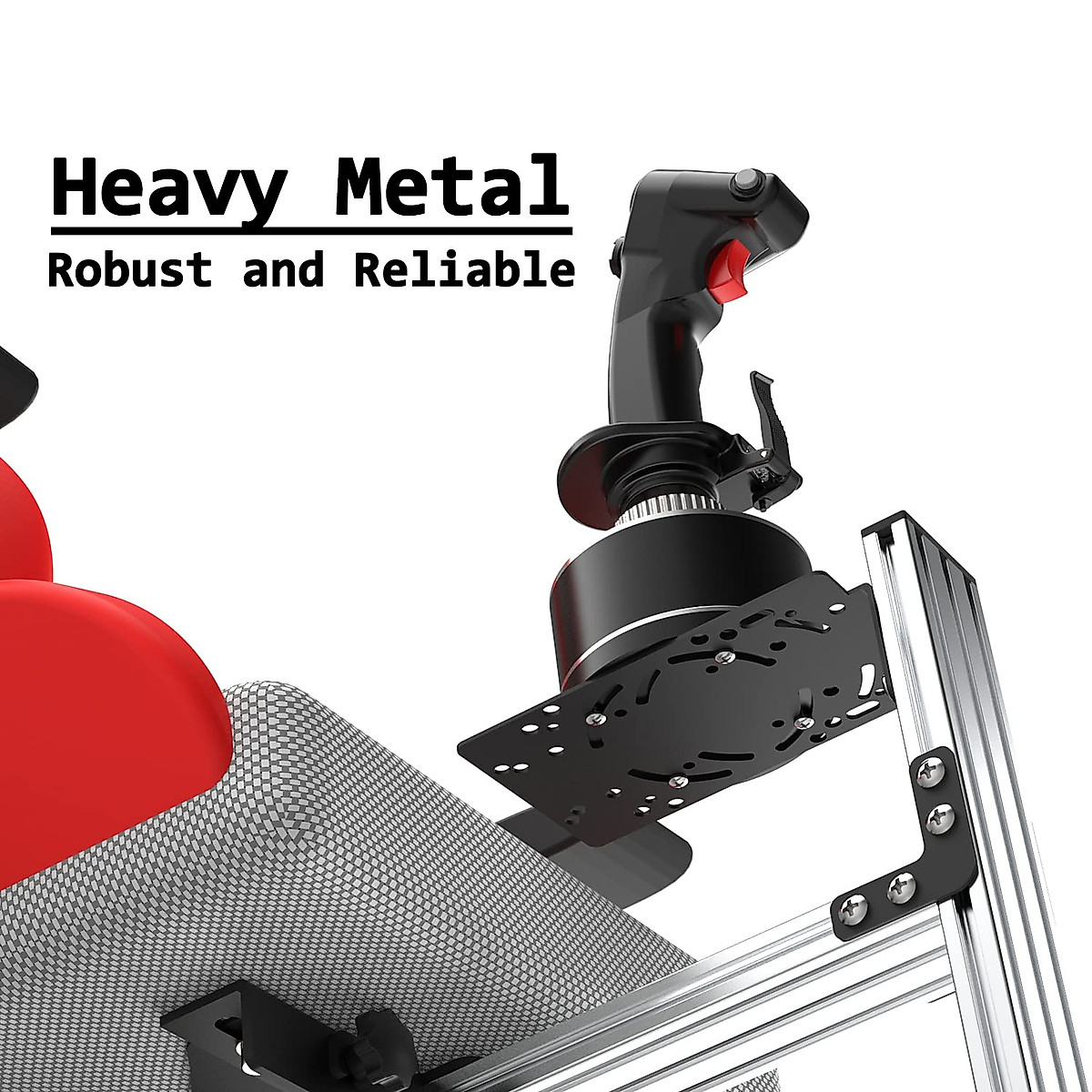 EG STARTS Flight Sim Chair Mounts Center Joystick Chair Mount T-Flight Hotas 4 & Warthog Flight Stick & T16000M FCS & TCA Sidestick Airbus Edition & VKB Gunfighter pro MK 3 Stick