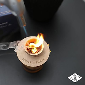 Spirits with Smoke Smoking Saucer Set - 1 Maple Wood Saucer, 3 Wood Chips for Cocktail Smoker & 4 Coasters, Premium Cocktail Accessories, Gifts for Husband