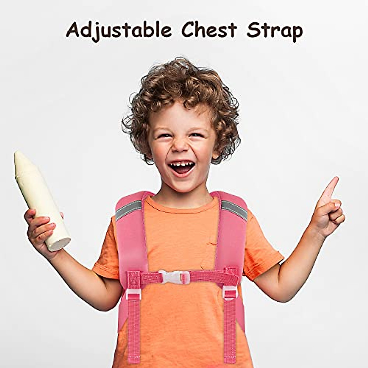 BEBOAN Baby Nylon Headbands for Girls Safety Leash Chest Strap Hair Accessories for Toddler 1,2,3 Year Old