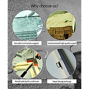 YAYNICE Birch Tree Wall Art 3 Piece Black and White Forest Picture with Gold Foil Canvas Print Modern Abstract Wall Painting Artwork Wall Décor for Bedroom Living Room Bathroom Office