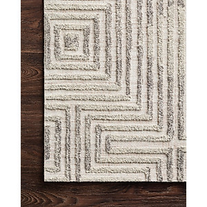 Loloi Ehren Collection EHR-02 Grey/Silver 2'-6" x 7'-6" Runner Rug