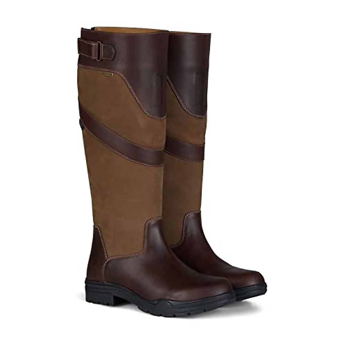 HORZE Waterford Country Boots - Dark Brown/Dark Brown - 9