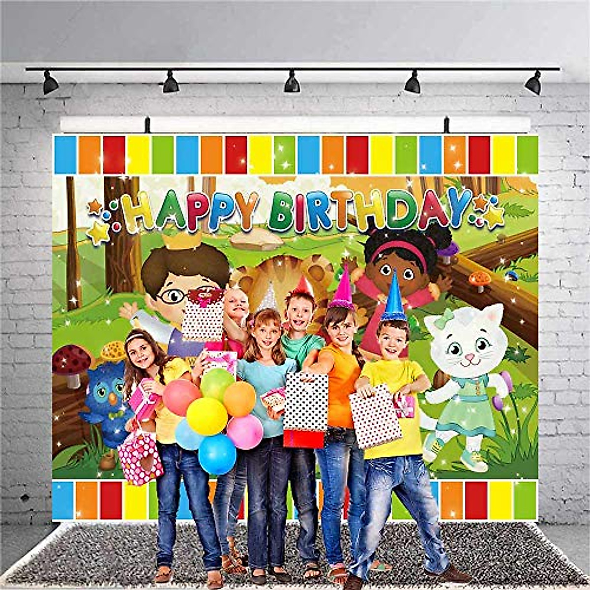 Daniel Tiger's Backdrop Party Supplies for Boy Birthday Baby Shower Birthday Decorations Banner Set Decor Background 7x5ft