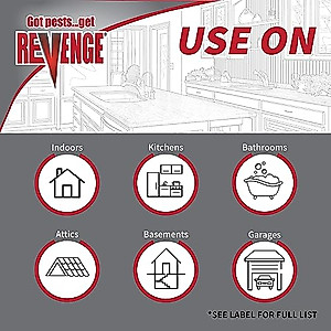 Revenge Invisible Roach Bait with Puffer Applicator, Kills Ants, Beetles, Roaches & More, Long Lasting Formula