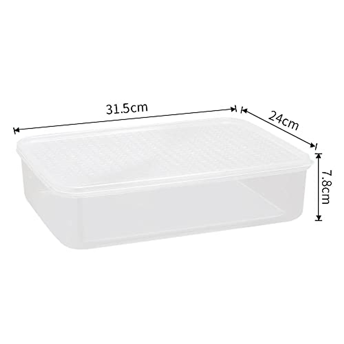 Cetomo Portion box with lid. 6 Pack Grocery Storage Box Container Sets Cereal Containers Use for School Work Travel