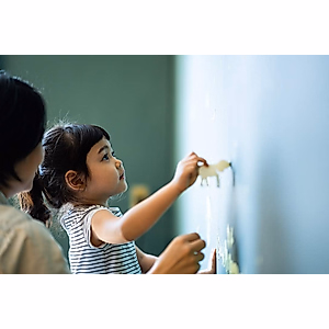 GLOPLAY Animal Series(29 pcs/Pack), Glow in The Dark Educational Wall Stickers, The Eco-Friendly and Brightest Wall Stickers for Ceiling, Bathtime, Bedroom, Party, Decor