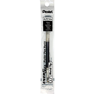 Pentel Energel 0.7 Refill Ink for BL57 & BL77 Pens, Box of 6 Black and 6 Blue (12 Total) 0.7mm, Metal Tip, LR7 Refill is Also Used for BL407 Pen
