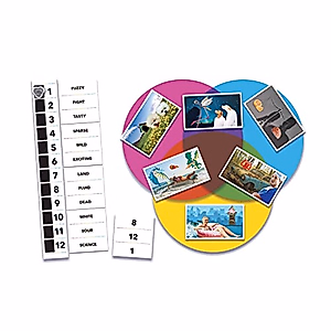 Venn Board Game | Family Game for 2+ Players | Cooperative & Competitive Gameplay Variations | Creative Word Association Game Featuring Unique Gameplay & Custom Artwork | Ages 10+