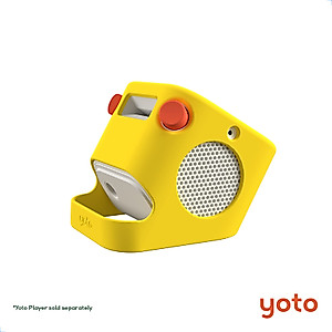 Yoto Player (2nd Generation) Adventure Jacket in Orange Peel – Protective Sleeve Case Carrier for Kids Player, Silicone Skin Cover with Easy-to-Carry Handle, Accessory Gift for Children