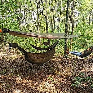 onewind One Piece Tarp Sleeve 12ft, Camping Rain Fly Snakeskin for Tarp Easy Storage and Display, Lightweight and Breathable for Outdoor Camping, Hiking and Backpacking, OD Green