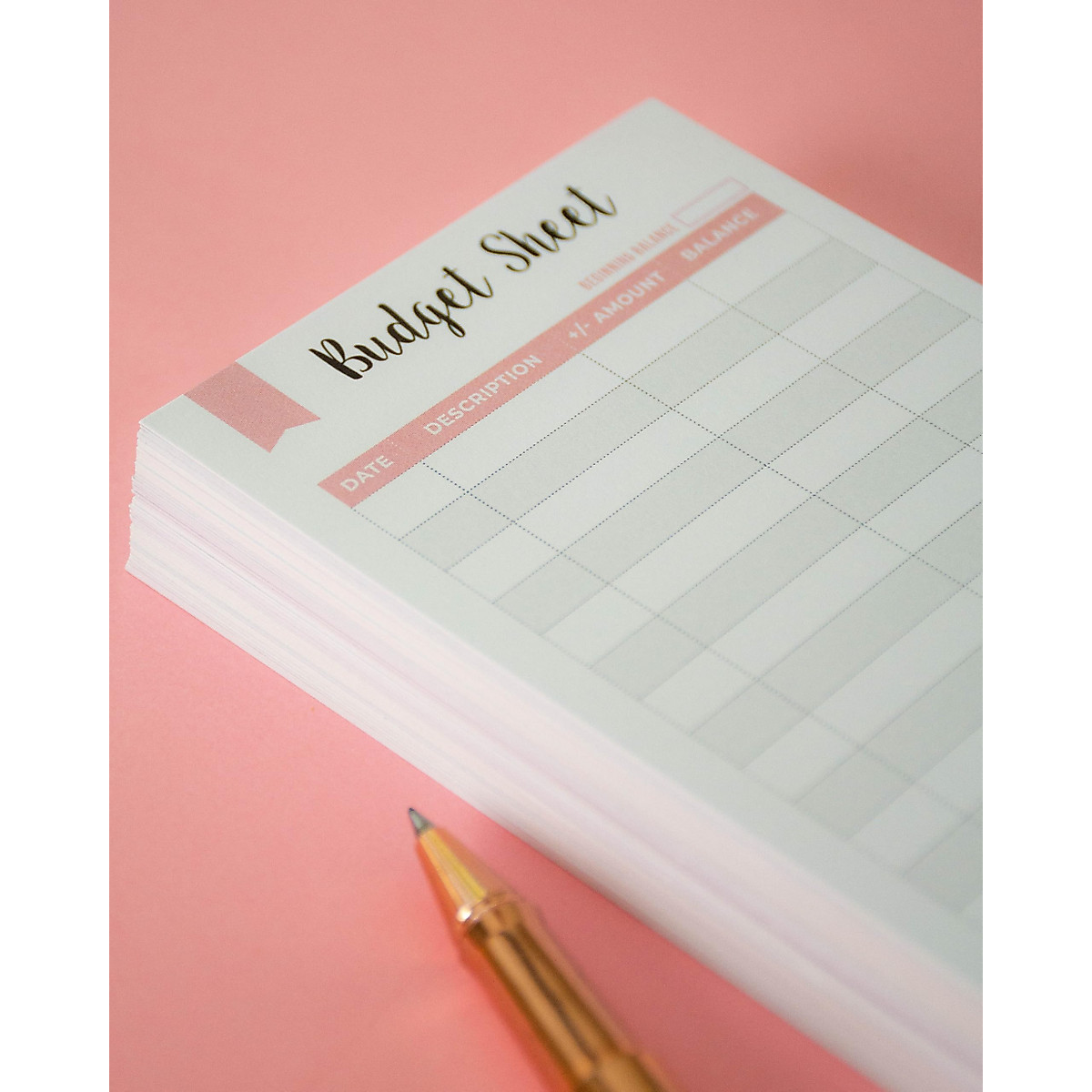 Set of 60 Spending Tracker A6 Budget Sheets I Money Tracker for Budget Planner Binder - Use with Budget Tracker, Budget Folder, Budget Envelopes - Size 3.2 x 6.6 Inches - A6 Budget Binder Inserts