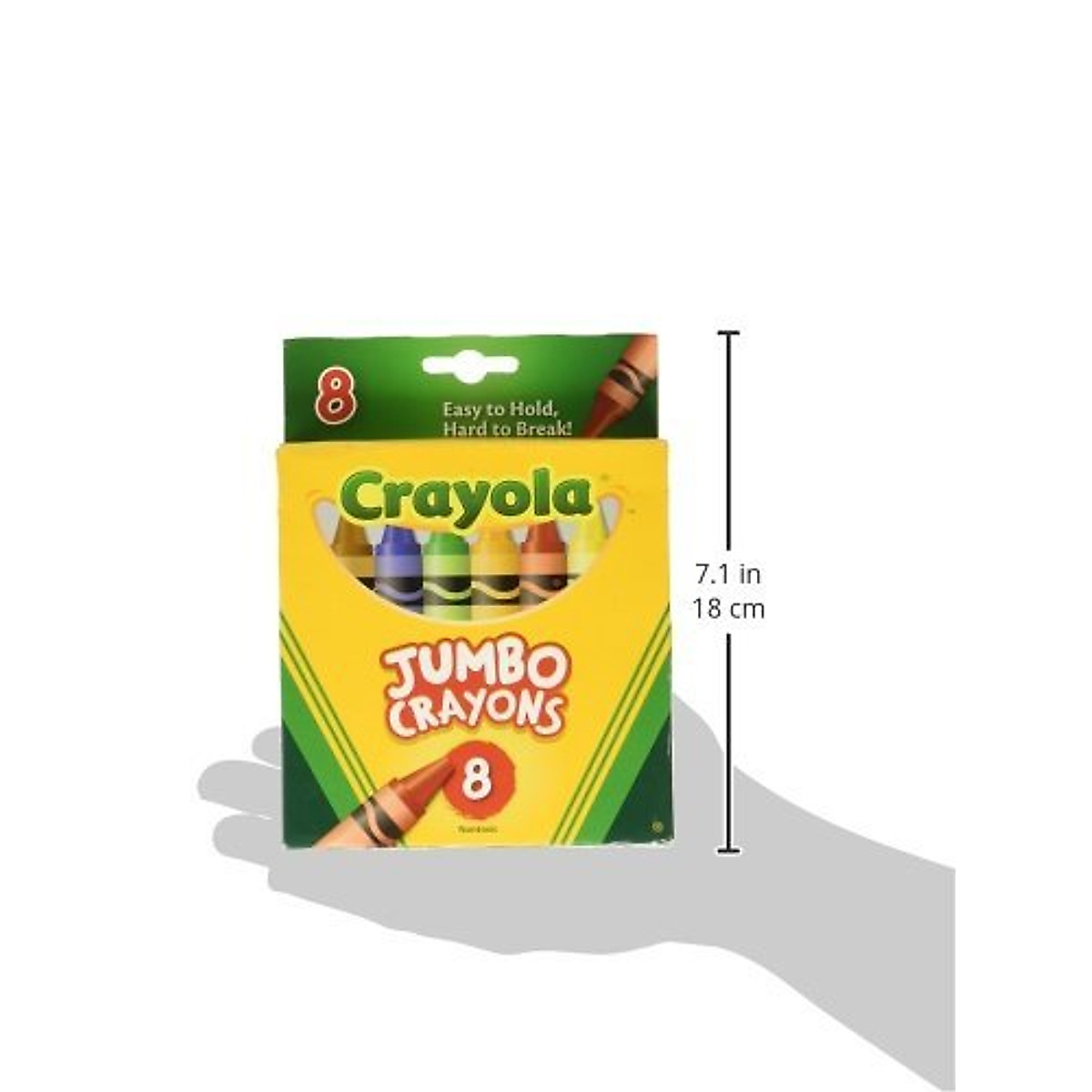 Crayons Jumbo 8ct Peggable Tuck Box [Set of 2], 3 years & up
