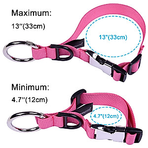 Wisdompro Add a Bag Luggage Strap Jacket Gripper, Luggage Straps Baggage Suitcase Belts Travel Accessories with D-Ring - Make Your Hands Free, Easy to Carry Your Extra Bags - Hot Pink