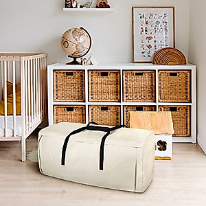 Porch Shield Outdoor Cushion Storage Bag 62 inch Waterproof Outside Storage Bags for Patio Furniture with Zippers and Handles