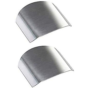 ReNext 2-PACK Stainless Steel Finger Guard for Slicing & Cutting Protector to Avoid Accidents when Chopping and Dicing Useful Kitchen Tool Gadget