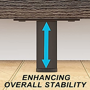 IBF Industrial 5 Cube Storage Organizer Bookshelf, Rustic Low Horizontal Book Shelf, Metal and Wood Cube Bookcase for Bedroom, Modern Wide Cubby Shelf for Living Room Home Office, Dark Grey Oak, 47 In