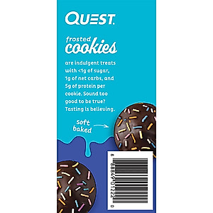 Quest Nutrition Quest Chocolate Cake Frosted Cookies, 8 Count