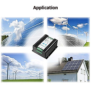 SolaMr 1000W 12V / 24V Wind Solar Hybrid Charge Controller Fits for 600W Wind and 400W Solar Power Boost Charge Solar PWM Charging Technology Digital Intelligent Regulator with LCD Display