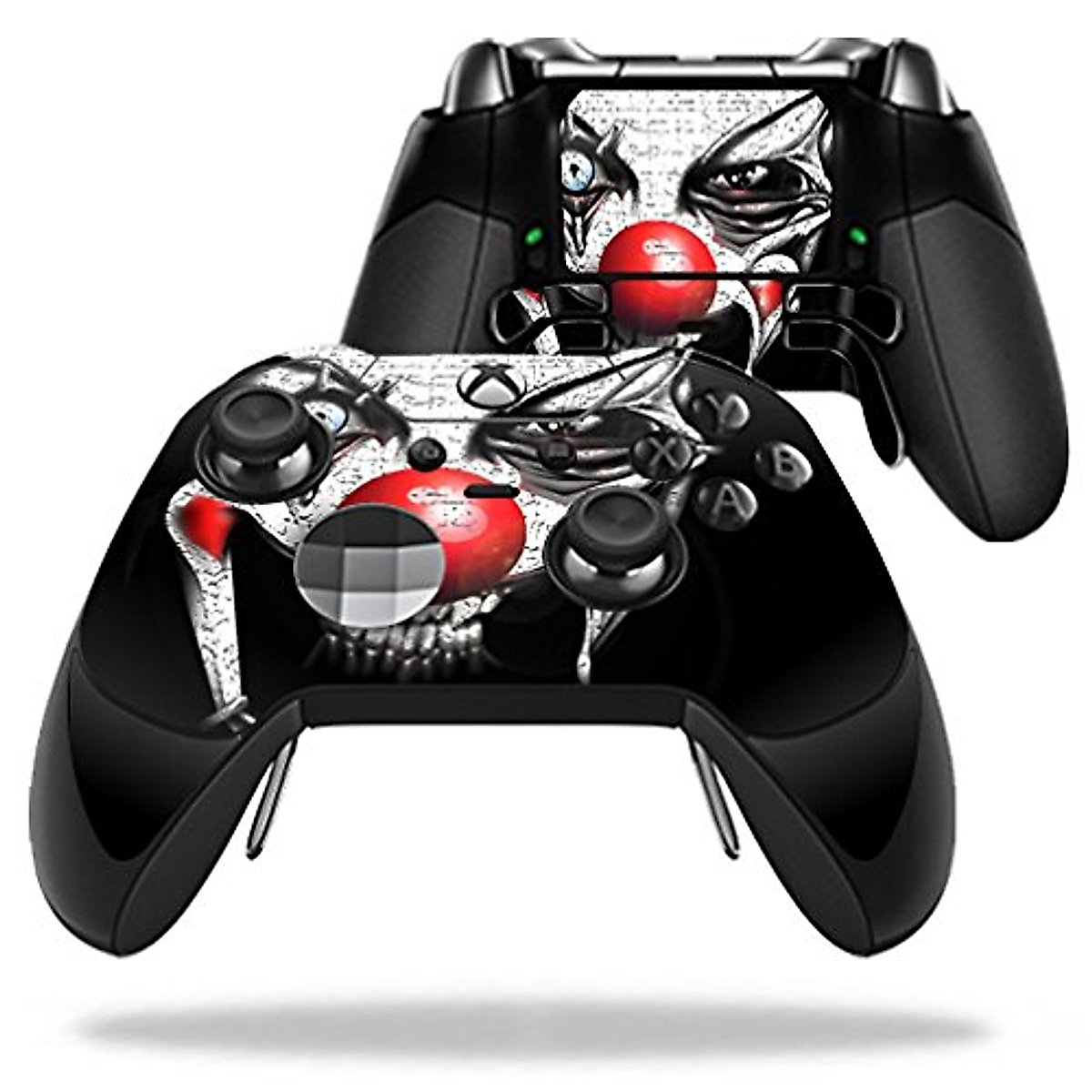 MightySkins Skin Compatible with Microsoft Xbox One Elite Controller - Evil Clown | Protective, Durable, and Unique Vinyl Decal wrap Cover | Easy to Apply, Remove, and Change Styles | Made in The USA