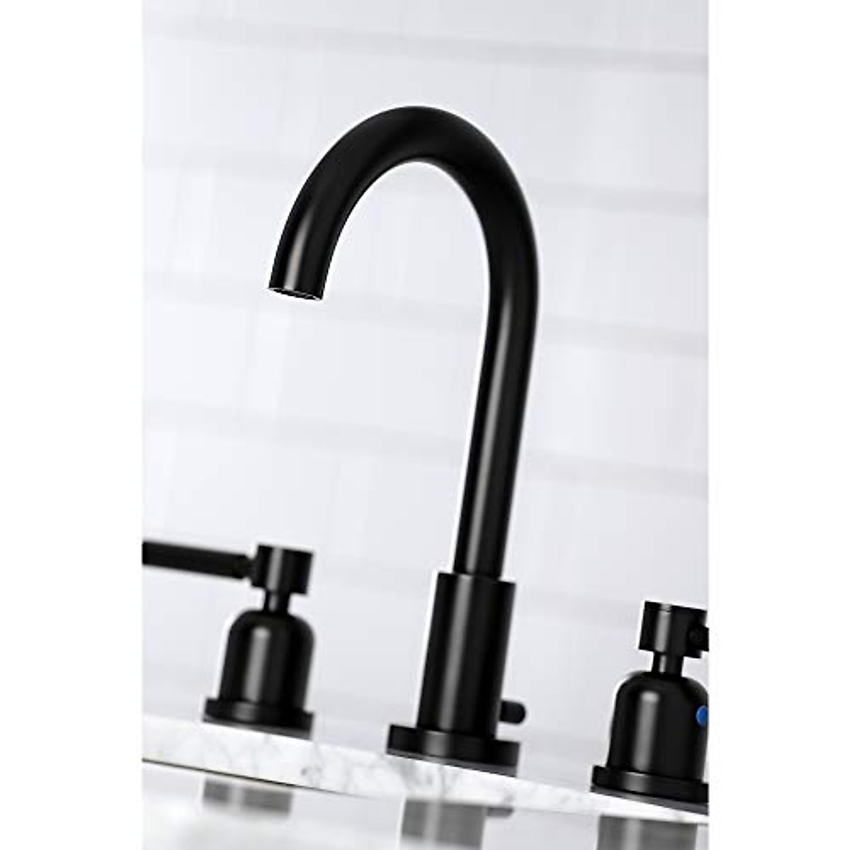 Kingston Brass FSC8920DL Concord Widespread Bathroom Faucet, Matte Black