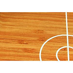 Dear Baby Gear Deluxe Crib Sheet Sports Collection Minky Fitted Crib Sheet, Basketball Court, 52 X 28 X 10 Inches