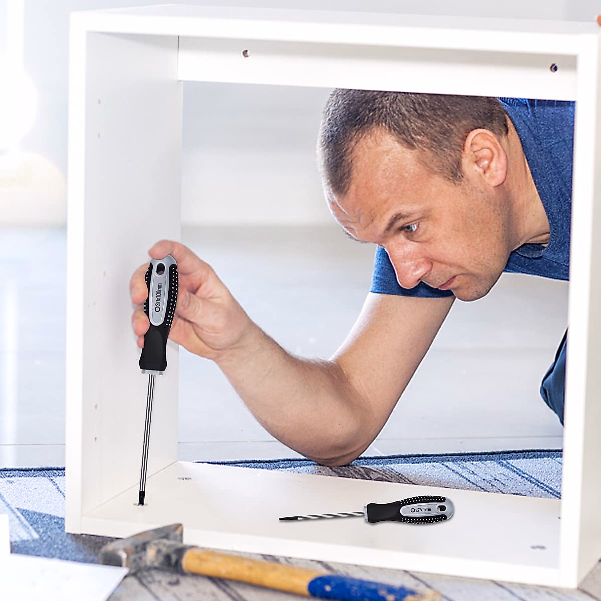 Hex Allen Wrench Screwdriver Set (10 Pack in Precision & Standard Metric Sizes 0.9mm 1.27mm 1.3mm 1.5mm 2.0mm 2.5mm 3.0mm, 4.0mm, 5.0mm, & 6mm) - Perfect for RC Cars, Quadcopters, & Helicopters