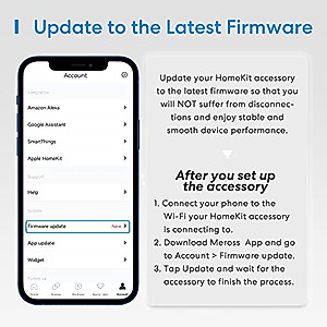 Meross Smart WiFi Air Purifier for Home Supports Apple HomeKit, Alexa, Google Home and SmartThings, H13 True HEPA Filter 24dB Quiet Air Purifier for Allergies, Pets, Smoke, Dust, Pollen, 2.4G Only