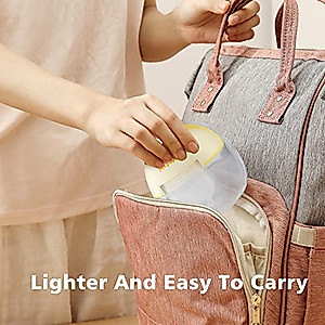 MISSAA Wearable Breast Pump Hands Free, Double Electric Portable Wireless Breast Pumps, Low Noise 2 Modes & 9 Levels Adjustable Painless Strong Suction Power, 24mm Flange