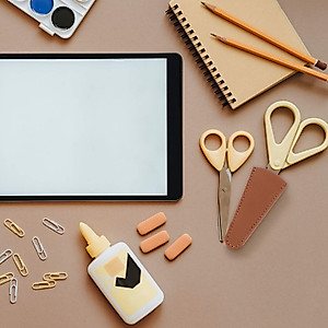 EXCEART 4pcs Sewing Scissors Sheath Leather Scissors Cover Protector Safety Trimming Beauty Tool Protection Cover Collect Bags