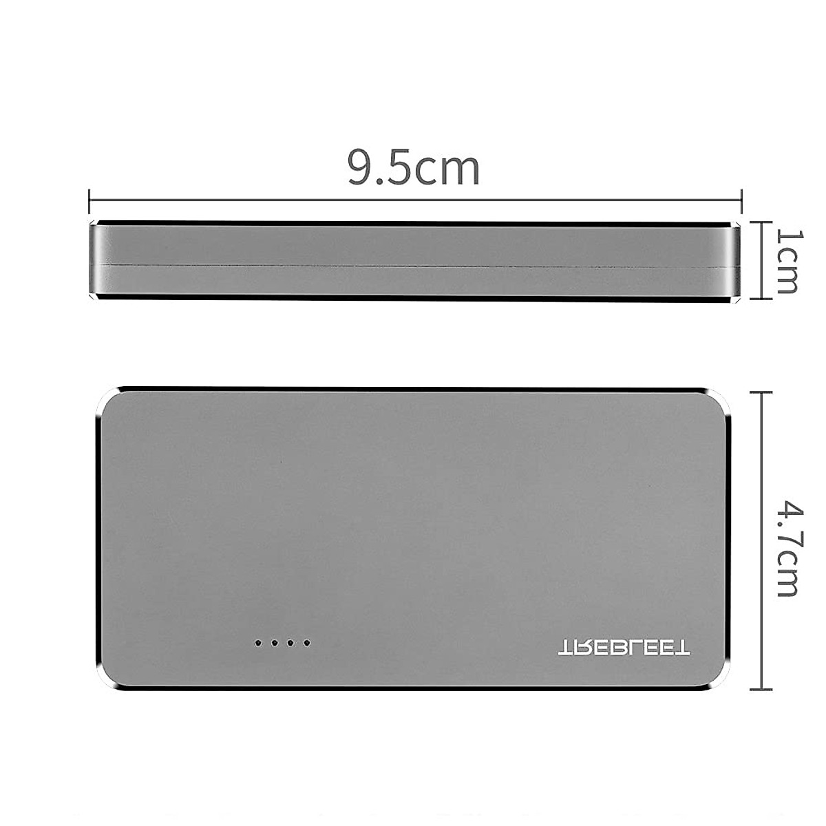 TREBLEET USB4 SSD Enclosure Compatible with Thunderbolt 3, Thunderbolt 4, 40Gbps to NVME M.2 2280 Hard Drive Case,Compatible with New M1 CPU
