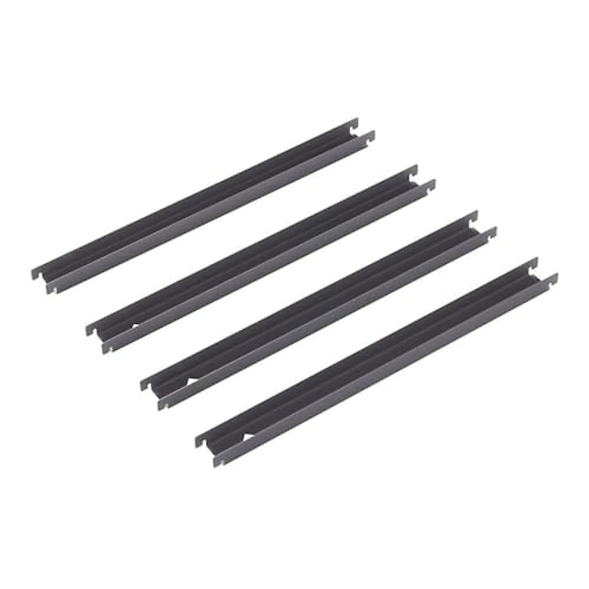 Hirsh Lateral Metal File Cabinet 30" W 2 Drawer Set Black with Front/Back Rails