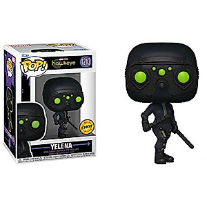 POP Marvel: Hawkeye - Yelena Belova [Black Widow] Limited Edition Chase Funko Vinyl Figure (Bundled with Compatible Box Protector Case)