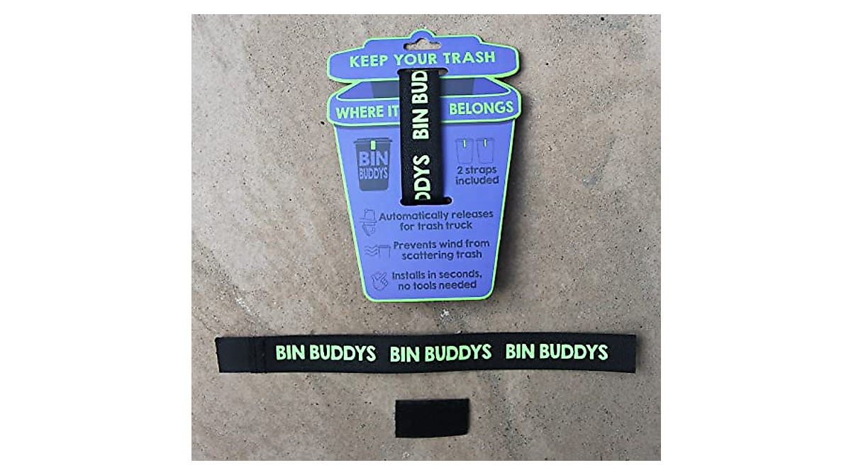Bin Buddy Trash Can Strap - Secure Bins Against Wind & Pests