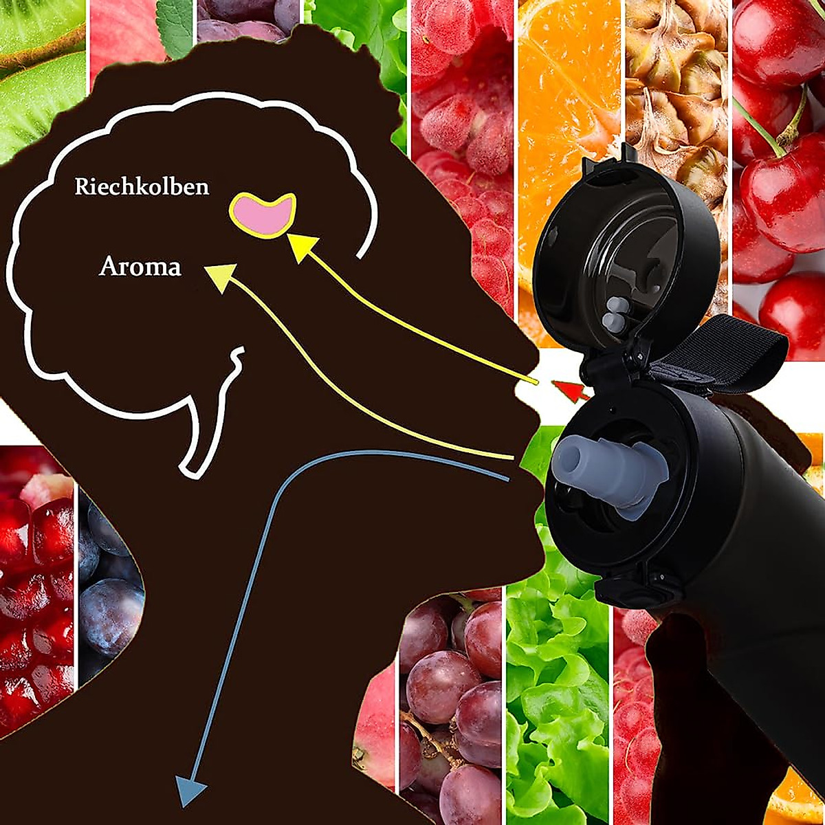 MEETDUMPL Compatible with air up water bottle with pods，Compatible with air up water bottle,Compatible with airup ，Compatible with air up bottle Suitable Gym, Running, Outdoor Sports (Watermelon)