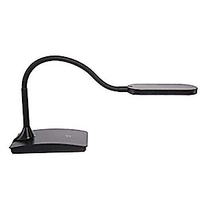 TW Lighting LED Desk Lamp with USB charging Port, 3-Way Touch Switch,IVY-40WT, Black